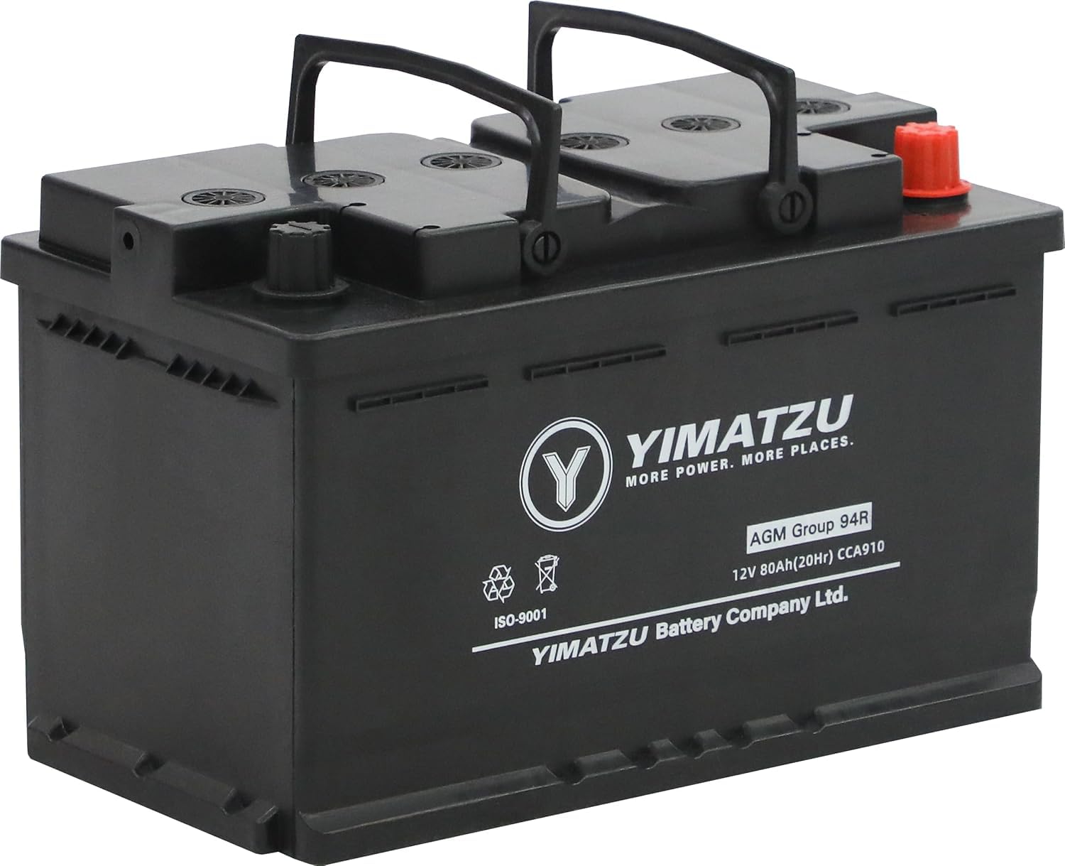Battery - Group 24 Automotive, 12V 72Ah, 650CCA, SLA, MF, Yimatzu ...