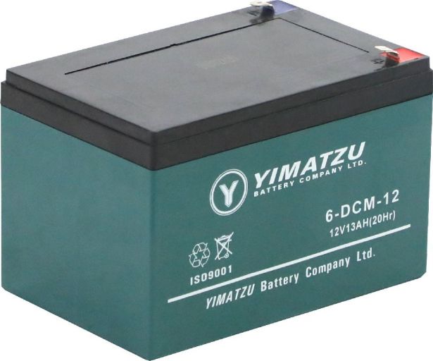 Battery - EV1207, 12V 8.0AH (20hr), Yimatzu T1 Terminals SLA – Evader ...
